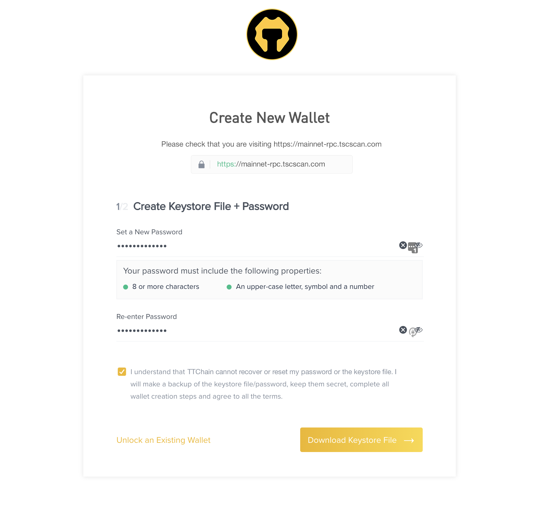 Account and Balance - TTCoin Chain Docs